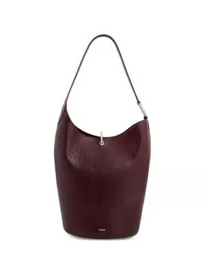 Rabanne Rabanne Ring Leather Tote Bag Red