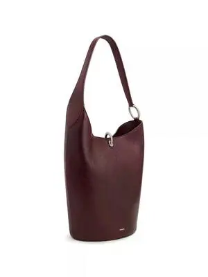 Rabanne Rabanne Ring Leather Tote Bag Red
