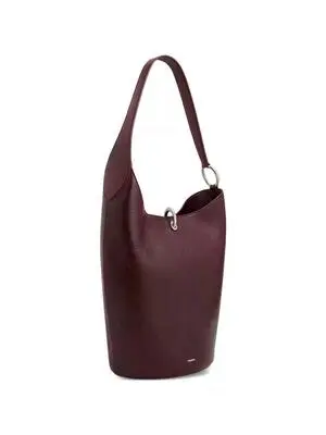Rabanne Ring Leather Tote Bag - Red