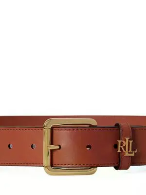 Ralph Lauren Logo-keeper Skinny Leather Belt