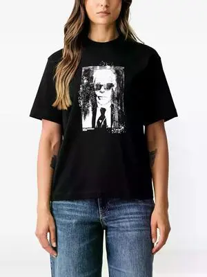 Karl Lagerfeld Graphic Print T-shirt - Black