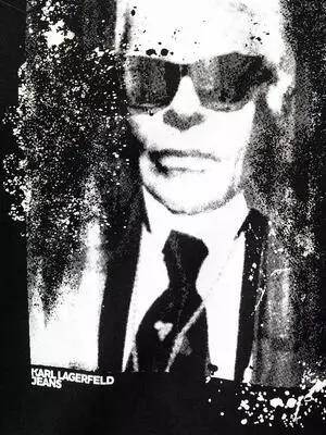 Karl Lagerfeld Graphic Print T-shirt - Black