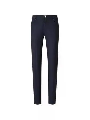Marco Pescarolo Slim-fit Jeans With Logo Plaque - Blue