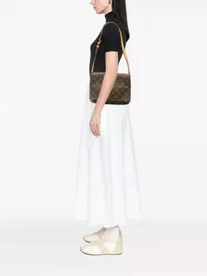 LOUIS VUITTON 1998 Monogram Musette Tango Short Strap Shoulder Bag - Brown