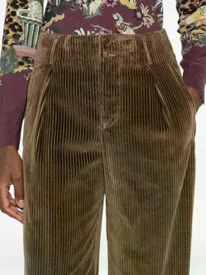 Etro Pleated Corduroy Texture Trousers