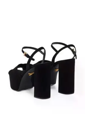 Prada Suede Platform Sandals
