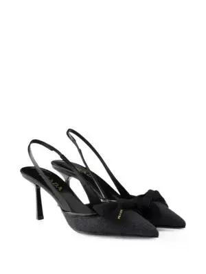 Prada Fabric Slingback Pumps