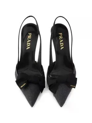 Prada Fabric Slingback Pumps