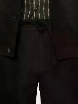 Karl Lagerfeld Drawstring Straight-leg Trousers