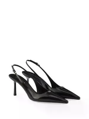 Prada Brushed Leather Slingback Pumps