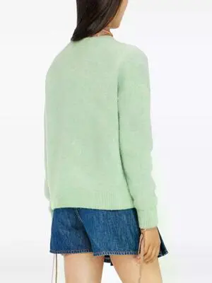DIESEL® Wool And Alpaca Blend Jumper With Cut-out Oval D Logo