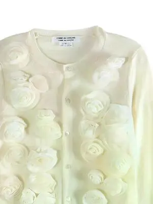 Comme Des Garçons Rose Detail Cardigan