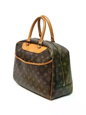 LOUIS VUITTON Monogram Deauville Tote Bag - Brown