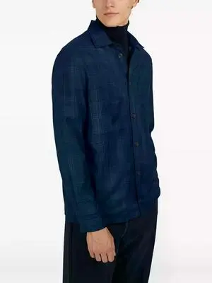 Paul & Shark Check-pattern Wool Shirt Jacket