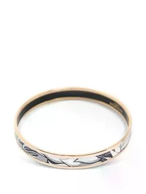 Hermès Tone Leaf-print Bangle