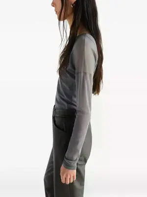 LEMAIRE Long-sleeve Mesh Jersey Ballerina Top