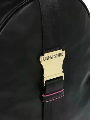 Moschino Faux Leather Backpack With Buckle Detail