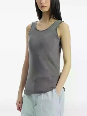 DETERM; Ribbed Scoop-neck Tank Top
