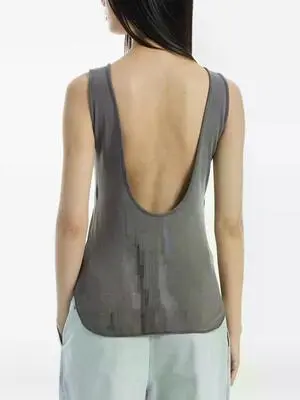 DETERM; Ribbed Scoop-neck Tank Top