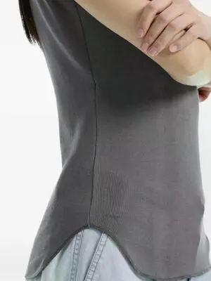 DETERM; Ribbed Scoop-neck Tank Top
