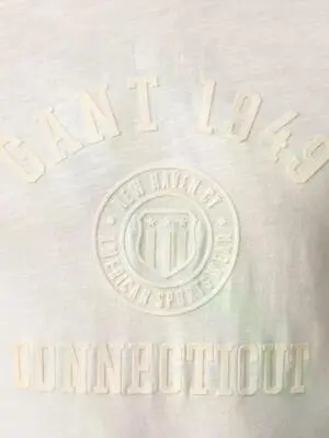 Gant Logo-print Slub-texture T-shirt