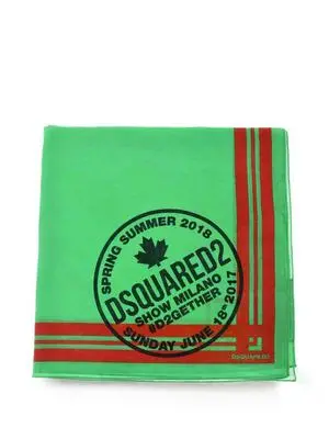 Dsquared2 Logo-print Scarf - Green