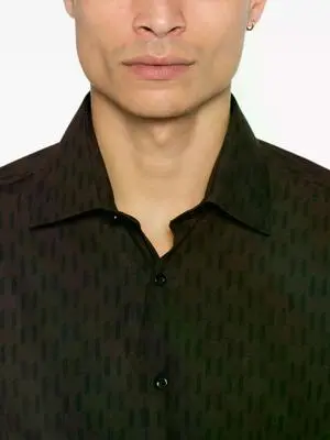 Karl Lagerfeld Monogram-print Button-down Shirt