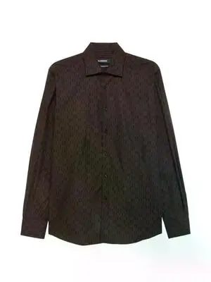 Karl Lagerfeld Monogram-print Button-down Shirt - Brown