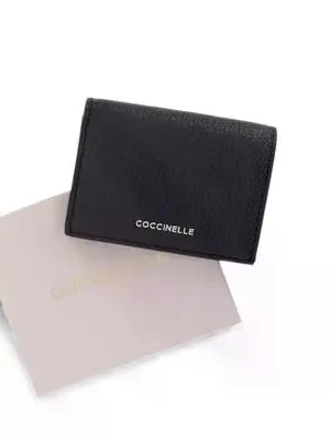 COCCINELLE Logo-print Pebbled-leather Wallet