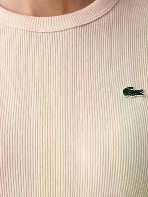 Lacoste Ribbed Logo-patch T-shirt