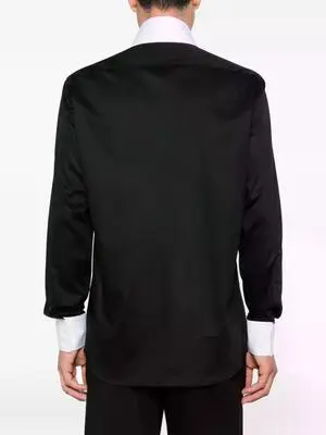 Karl Lagerfeld Contrast-collar Concealed-fastening Shirt