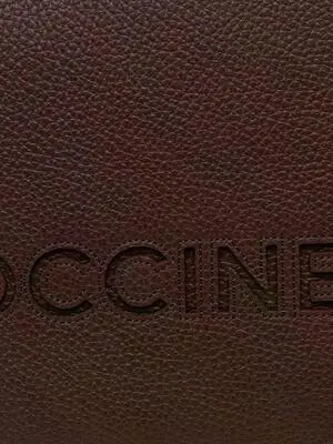 COCCINELLE Myrtha Logo-embossed Leather Tote Bag - Brown