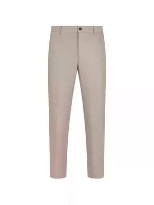 Peserico Pressed-crease Belt-loop Trousers - Neutrals