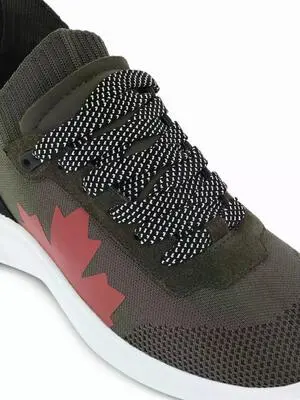 Dsquared2 Logo Print Round Toe Sneakers