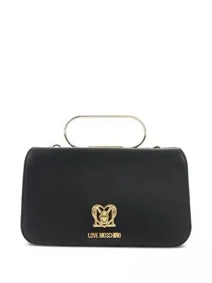 Moschino Plaque Clutch Bag - Black