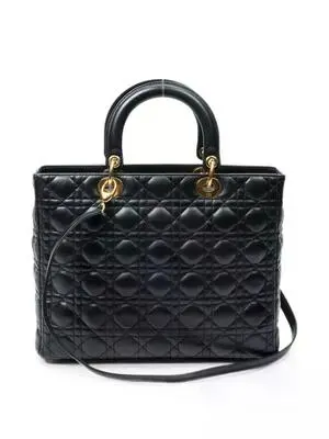 Dior Lady Large Tote Bag - Black