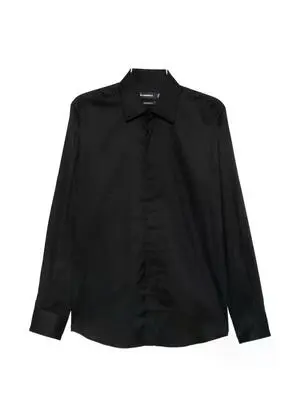 Karl Lagerfeld Concealed-front Shirt - Black