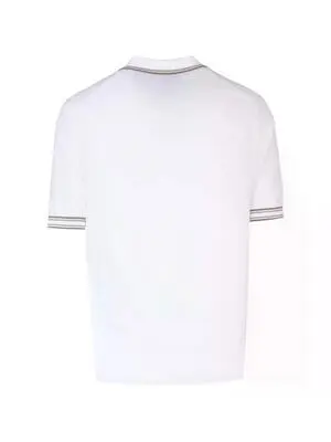 Peserico Zip-fastening Striped-trim Polo Shirt