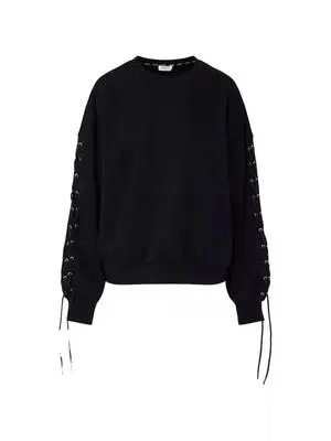 Liu Jo Swetshirt With Laces - Black