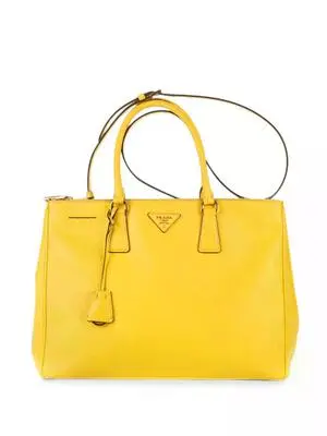 Prada Galleria Double-zip Tote Bag - Yellow