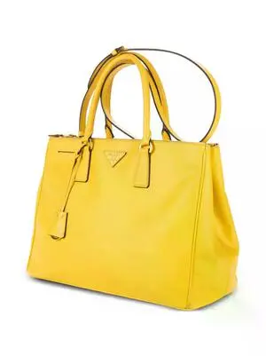 Prada Galleria Double-zip Tote Bag - Yellow