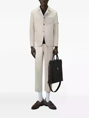 Thom Browne Tapered Chino Trousers Neutrals