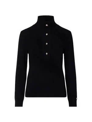Liu Jo Buttoned Sweater - Black