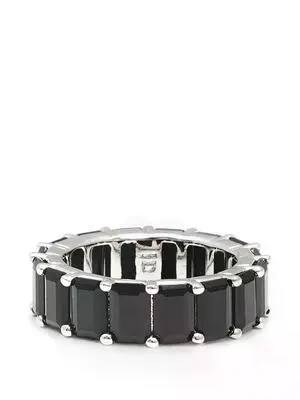 IZABEL DISPLAY Chunky Crystal-embellished Rings - Silver
