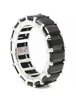 IZABEL DISPLAY Chunky Crystal-embellished Rings