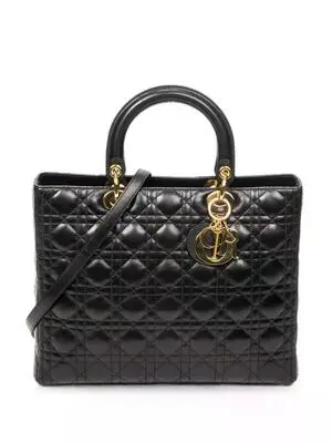 Dior Lady Tote Bag - Black