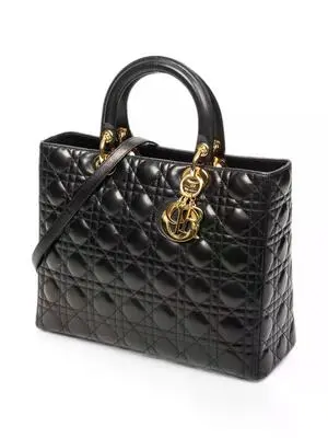 Dior Lady Tote Bag - Black