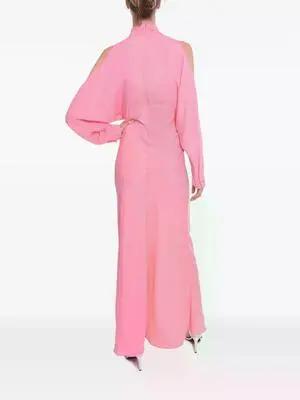 SUPER BLOND Maxi Cut-out Long-sleeve Dress