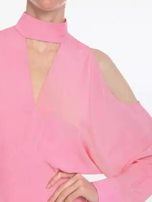 SUPER BLOND Maxi Cut-out Long-sleeve Dress