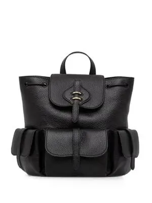 COCCINELLE Mavery Pocket Leather Backpack - Black